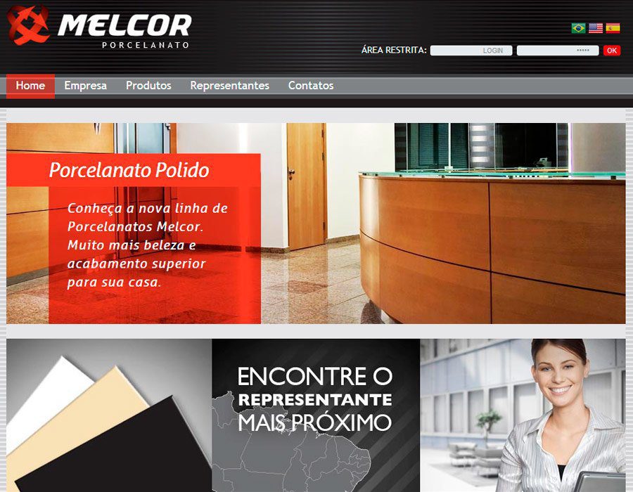 Melcor Porcelanato | CMS | Joomla - Dezigner Online